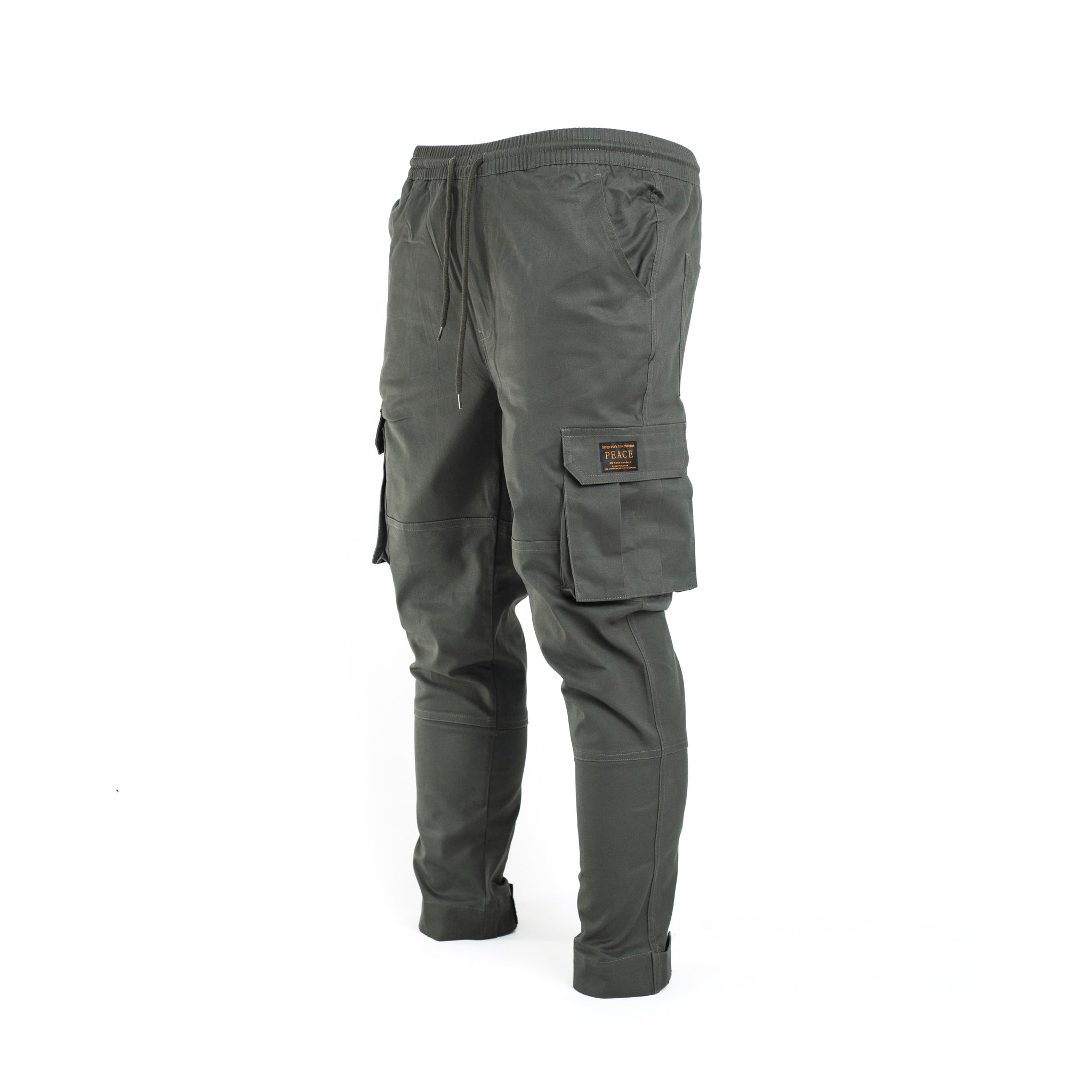 Men’s Stacked Draw-string Cargo Pants – LOWKAL SA