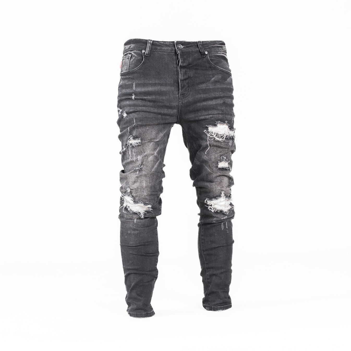 Gee2 Asphalt Edge Distressed Skinny Jeans – LOWKAL SA